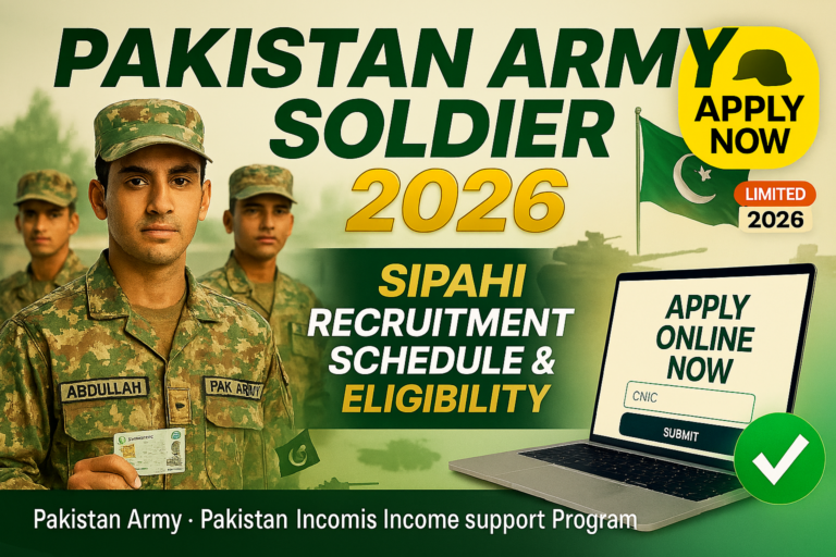 Pakistan Army Soldier Jobs 2026 – Sipahi Recruitment Schedule ...